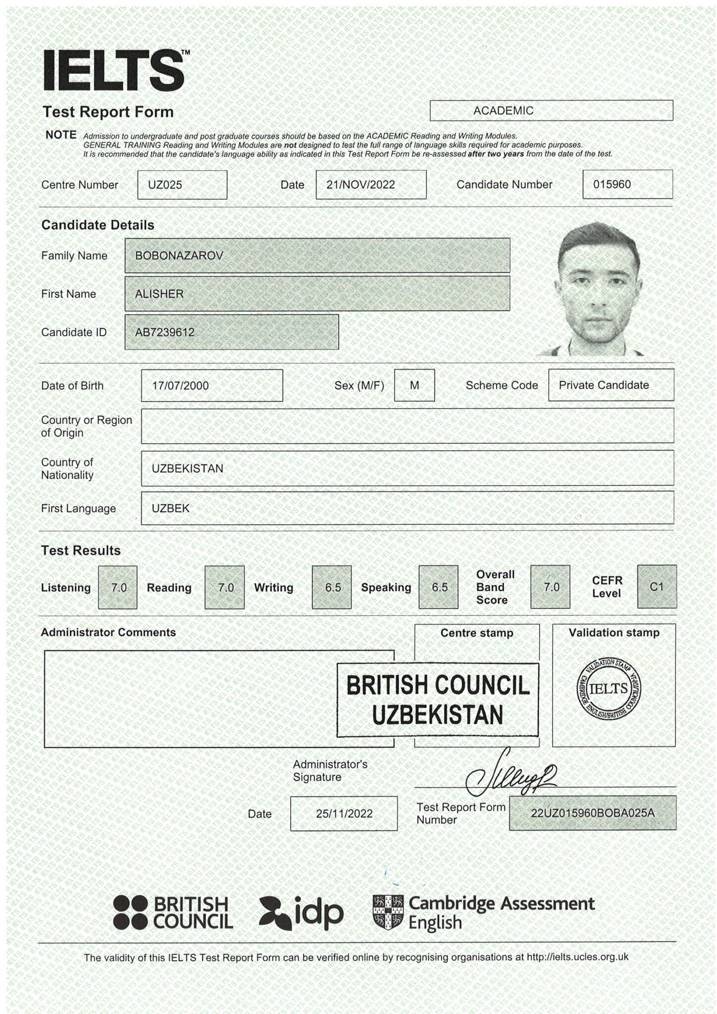 Ielts Certificate Template | Steady Chasers